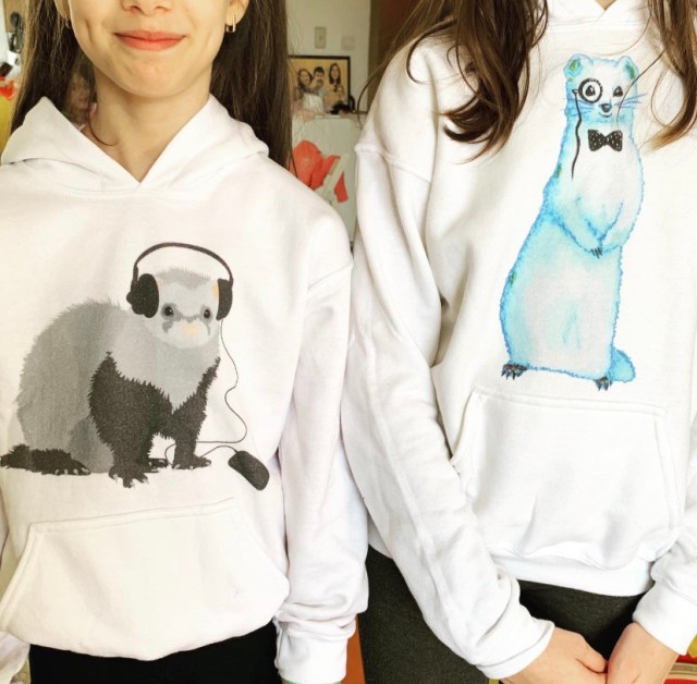Cute ferret kids hoodies – Cute Strange Creatures