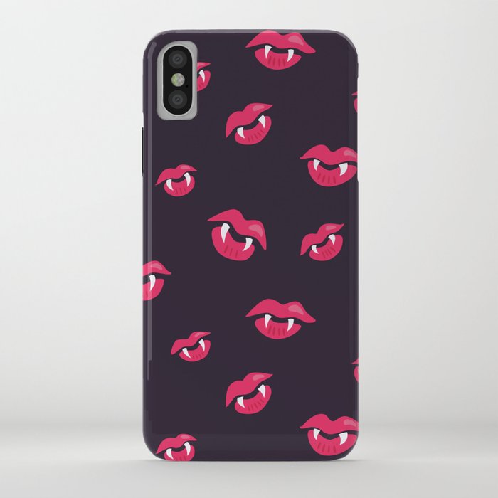 Vampire lips fangs pattern – Cute Strange Creatures