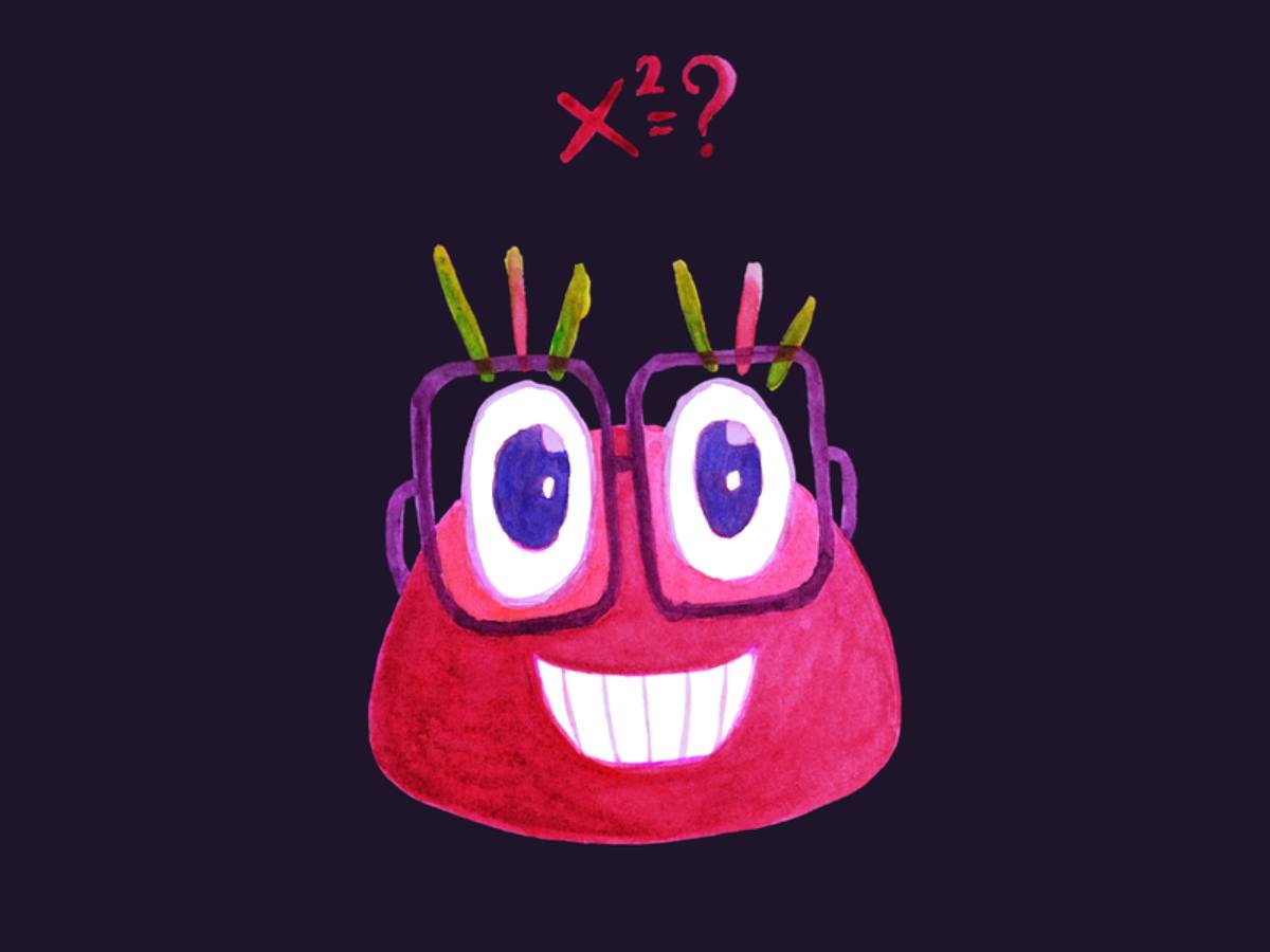 Math drawing of a cute character – Cute Strange Creatures