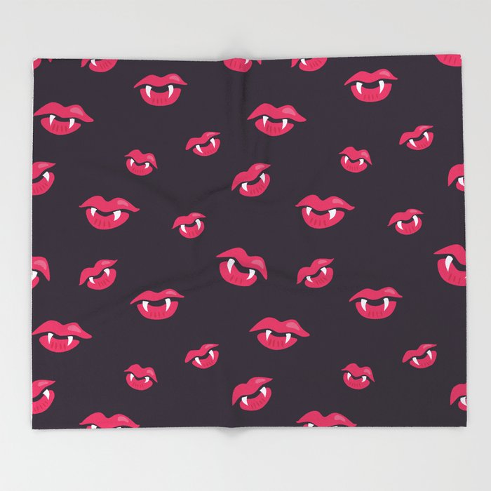 Vampire lips fangs pattern – Cute Strange Creatures