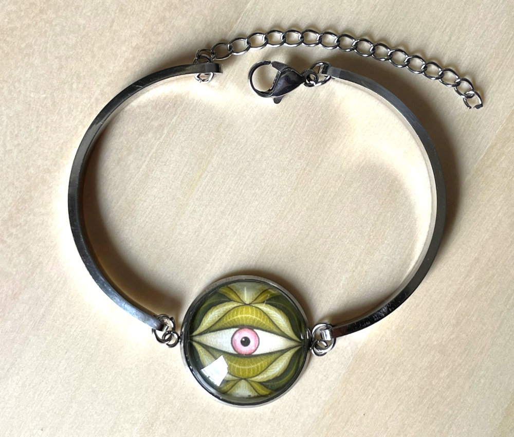 Weird eye bracelet – handmade jewelry piece – Cute Strange Creatures